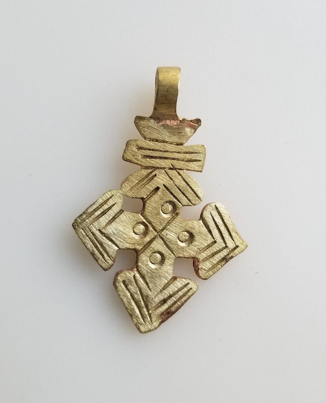 Small Brass Ethiopian Coptic Cross - Etsy