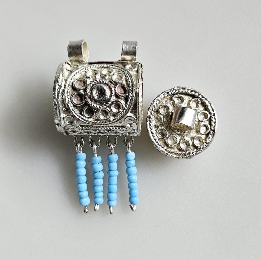 Small Ethiopian Tribal Amulet Pendant, Prayer Box Pendant - Etsy
