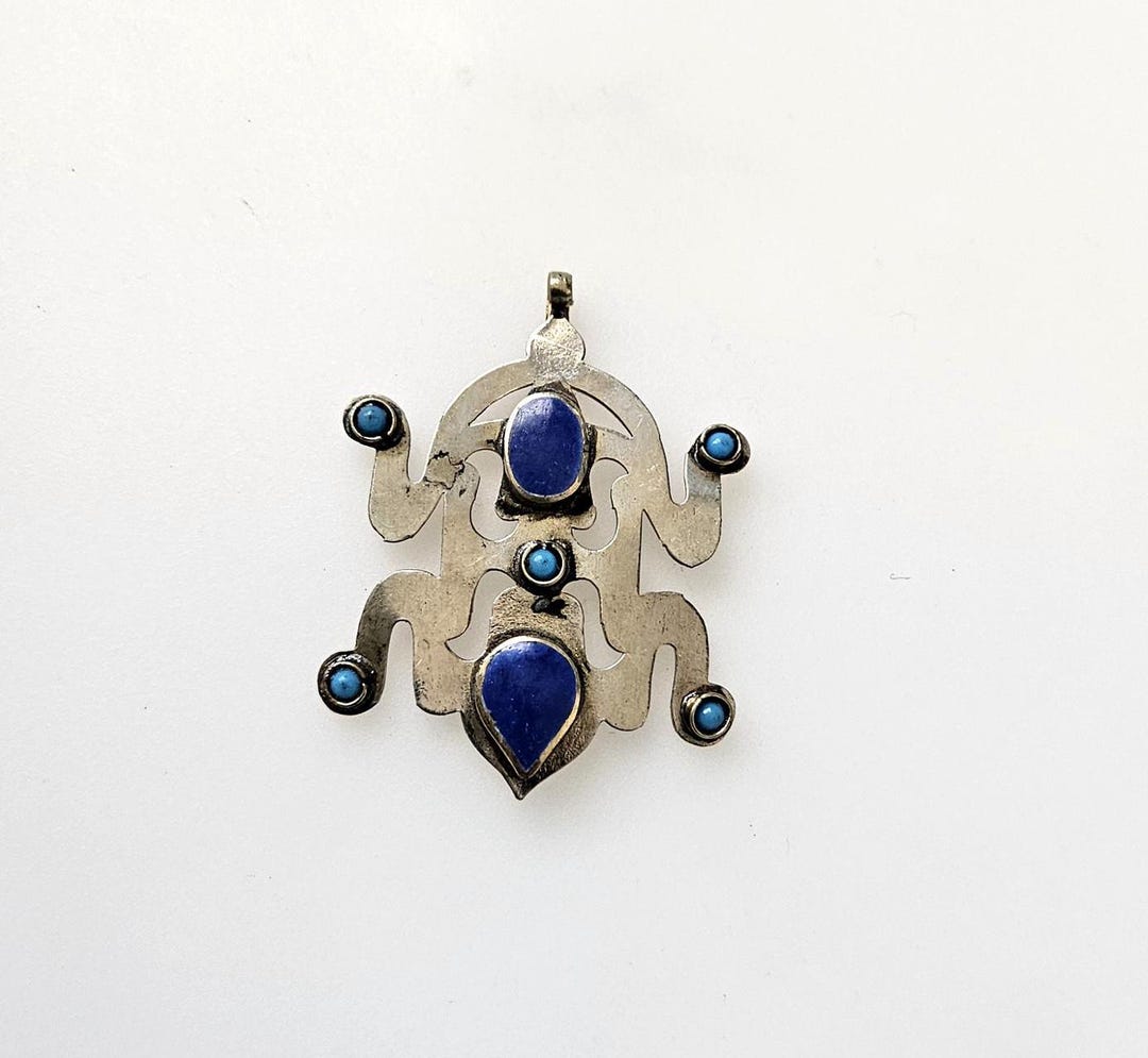 Afghan Turkmen Asyk Pendant: Ethnic Tribal Jewelry - Etsy