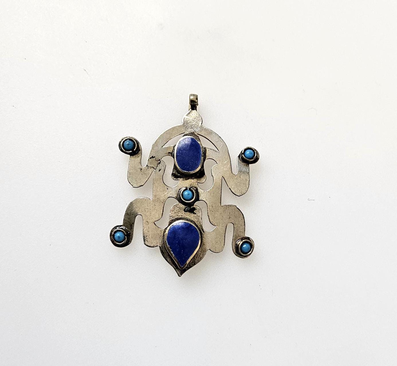 Afghan Turkmen Asyk Pendant: Ethnic Tribal Jewelry - Etsy