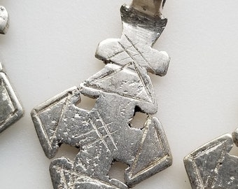 Ethiopian Coptic Cross Small African Pendant Silver Cross - Etsy