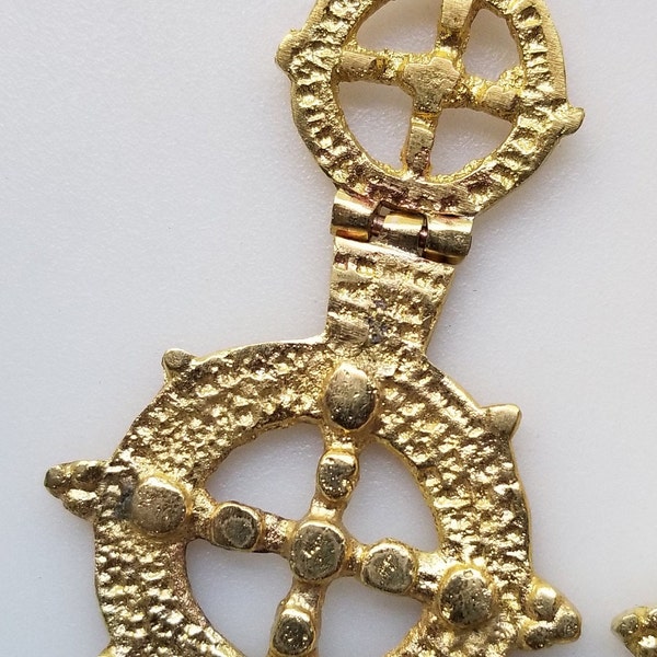 Gold Coptic Cross Pendant - Etsy