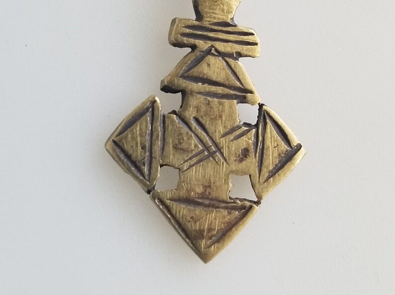Handcrafted Brass Ethiopian Coptic Cross Pendant - Etsy