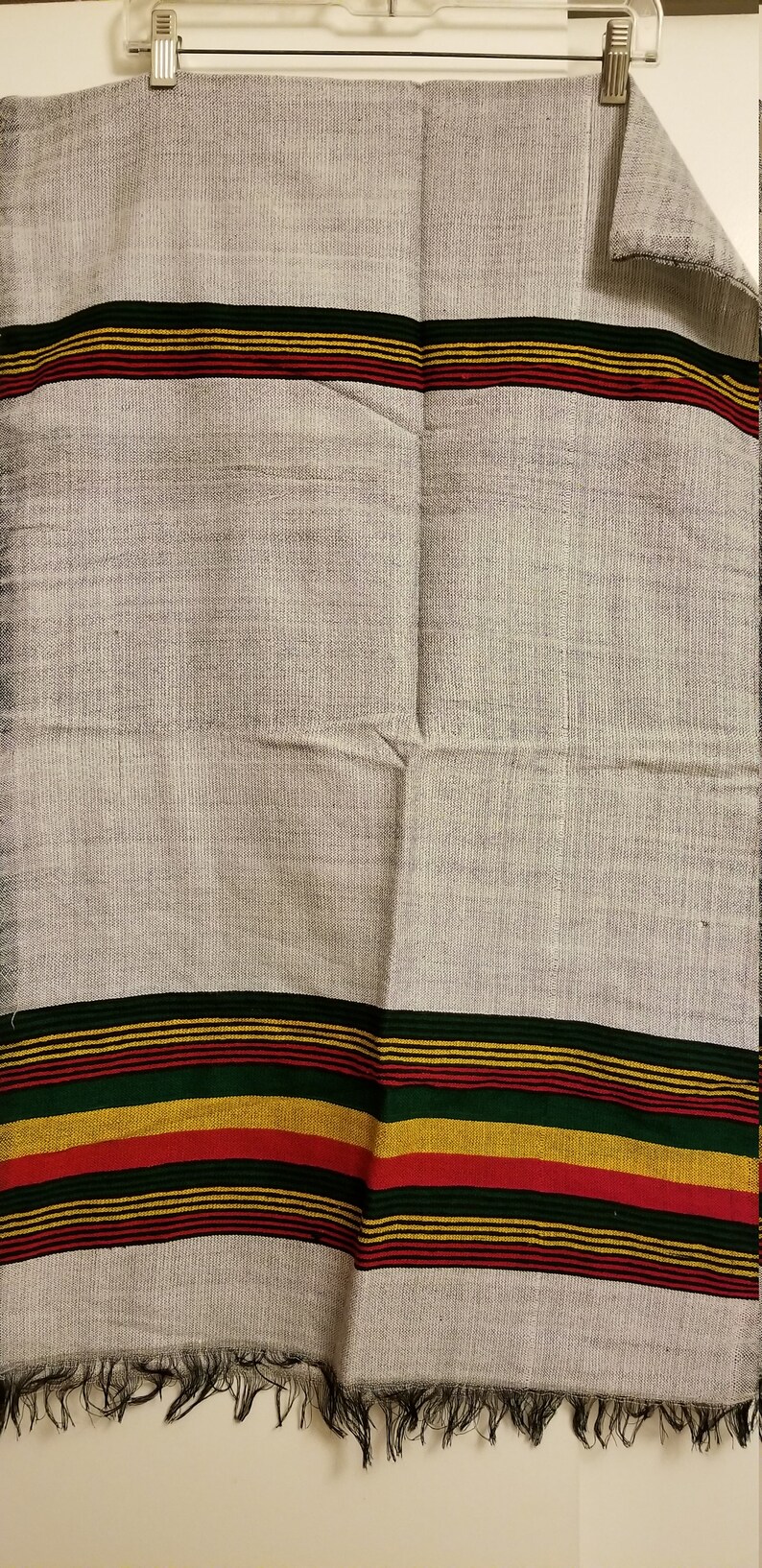 Rasta Scarf Ethiopian Handwoven Scarf Ethiopian Wrap - Etsy