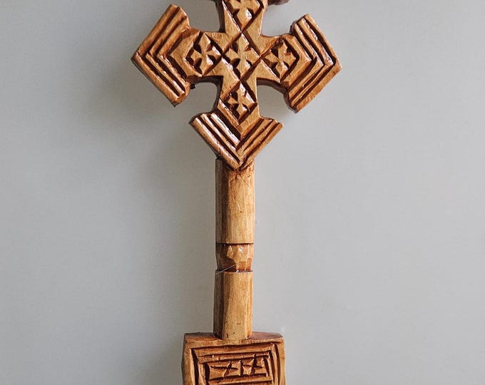 Wooden Ethiopian Cross, Blessing Cross, Handheld Cross, Wood Cross ...