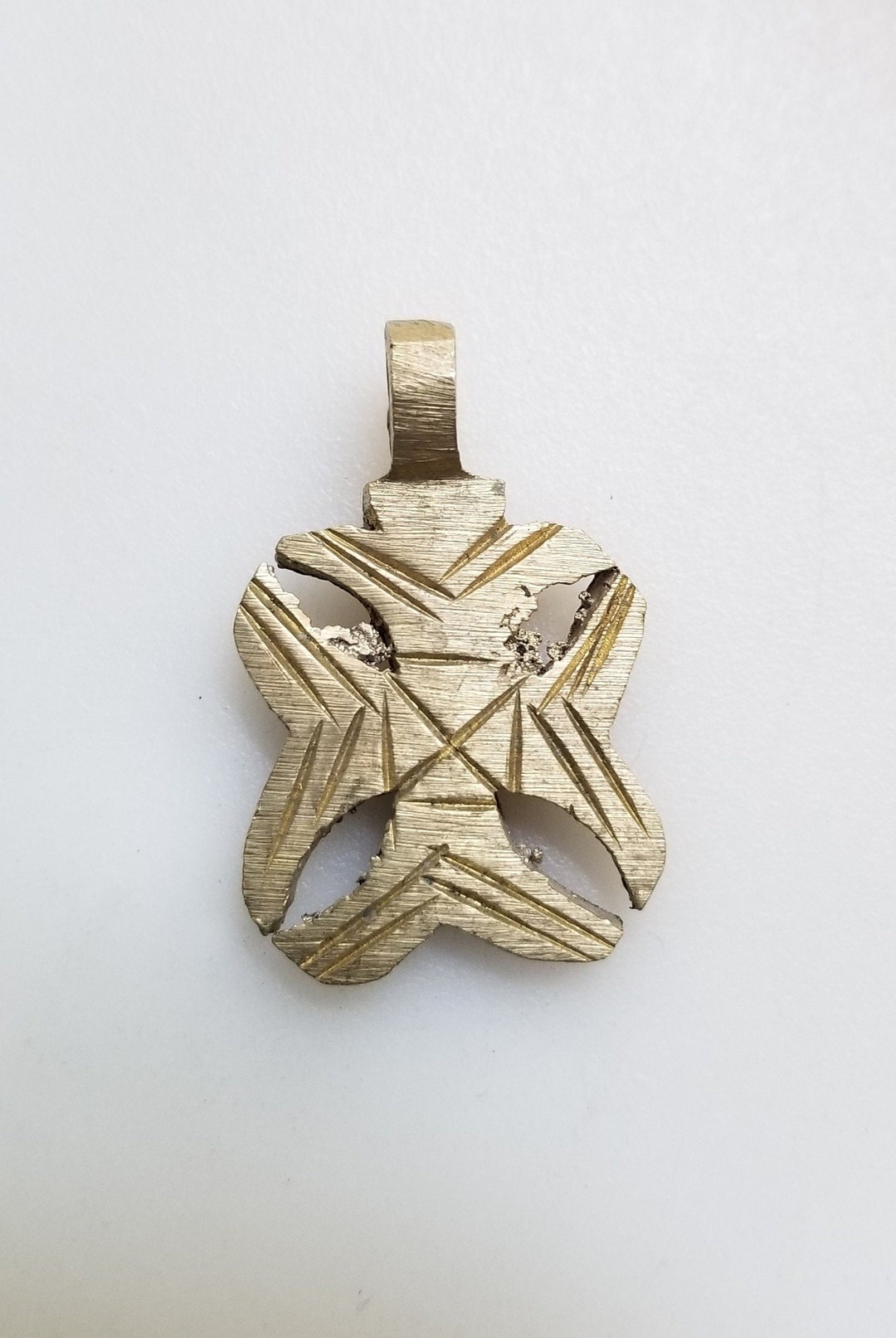 Small Brass Ethiopian Coptic Cross Pendant - Etsy Australia