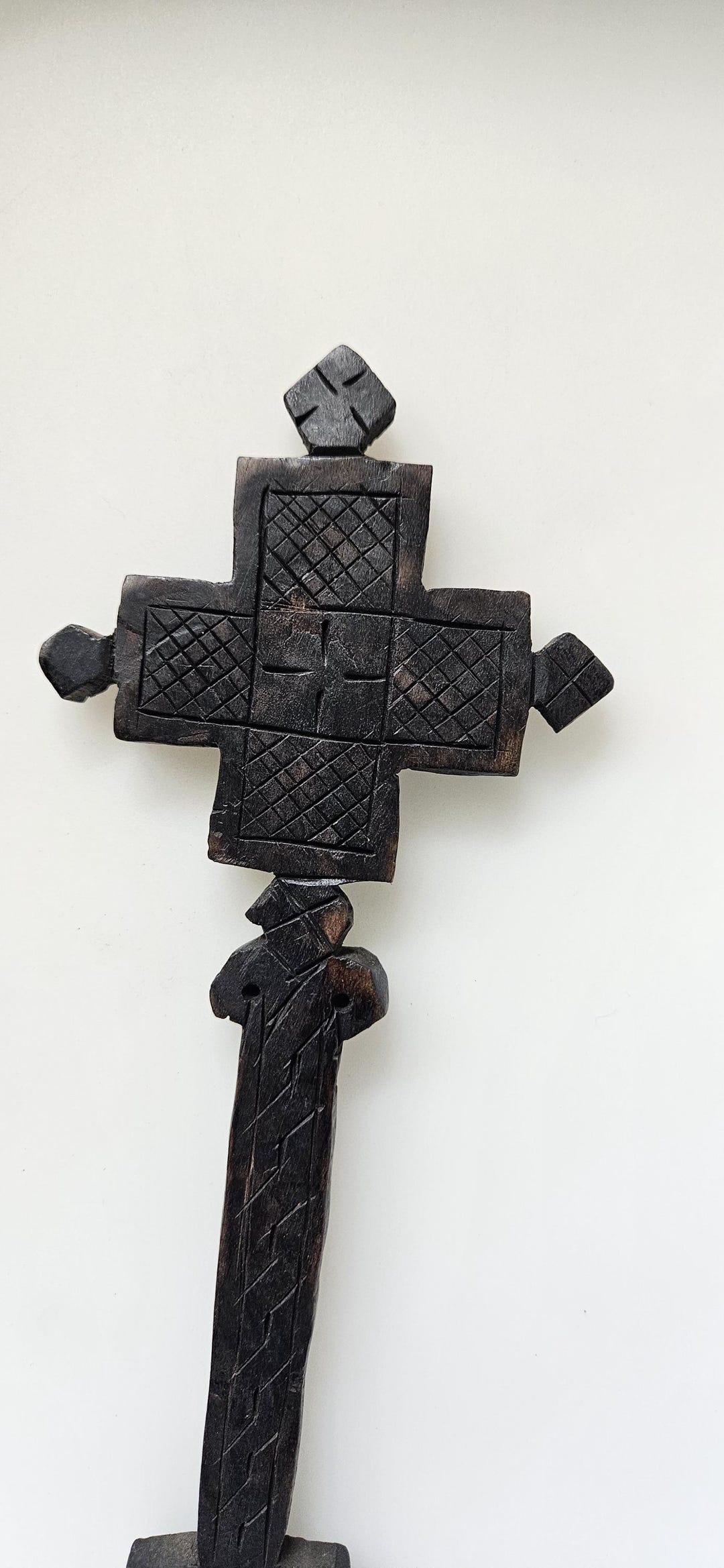 Wooden Ethiopian Cross, Wood Coptic Cross, Large Cross, Blessing Cross ...