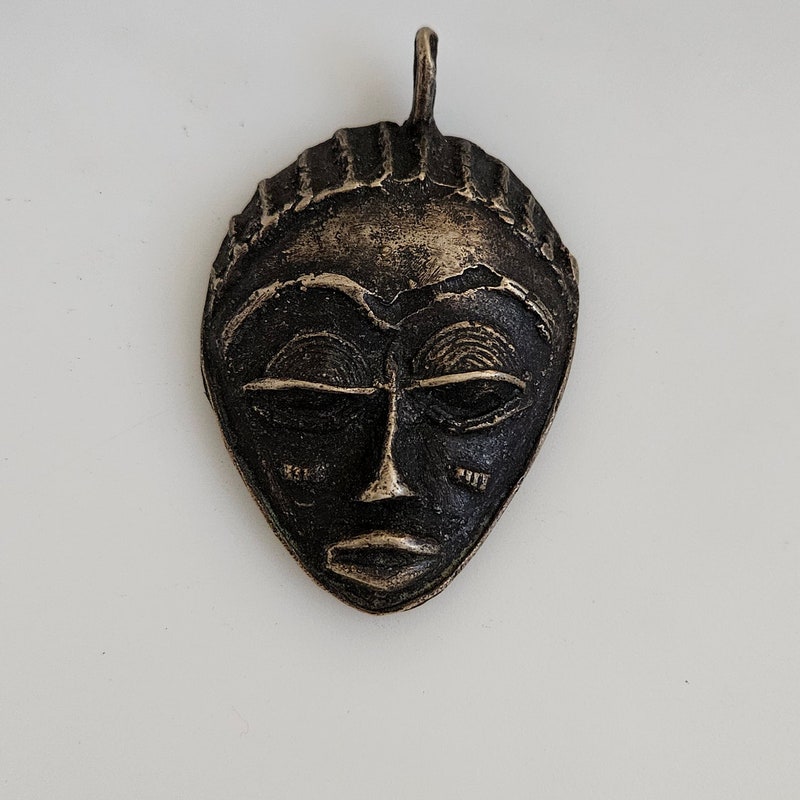 African Mask Pendant - Etsy