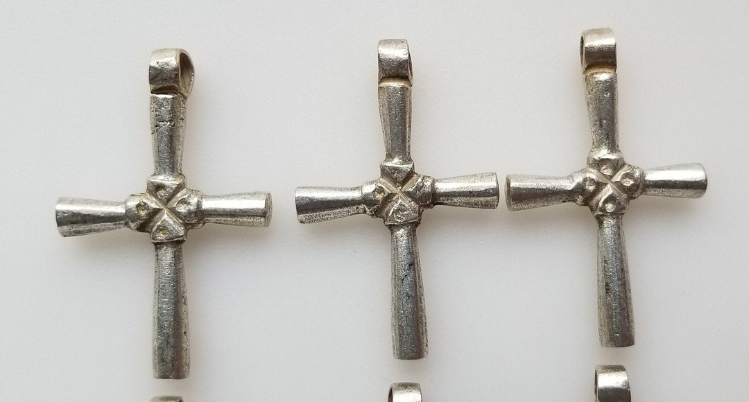 Small Ethiopian Coptic Cross Pendant: Hand Crafted Metal - Etsy