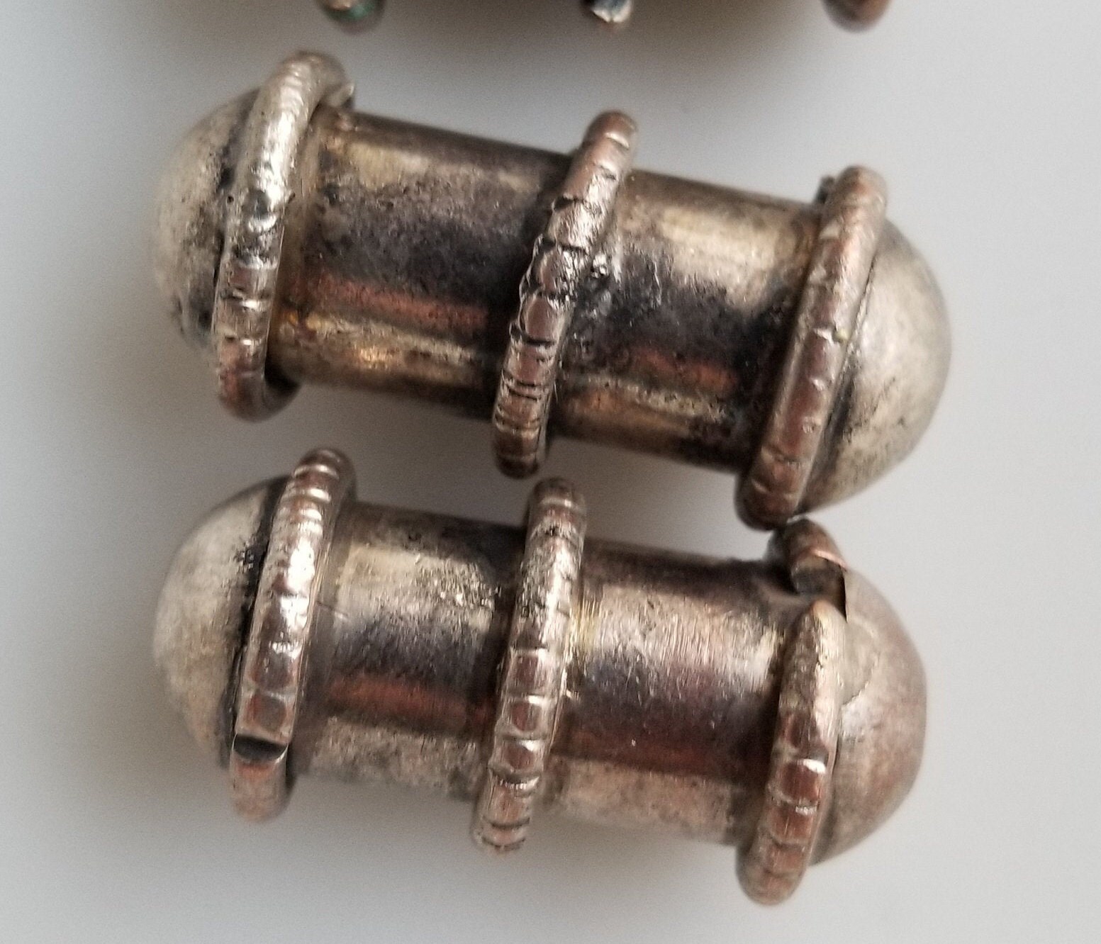 Long metal bead Ethiopian bead African trade bead tube bead | Etsy