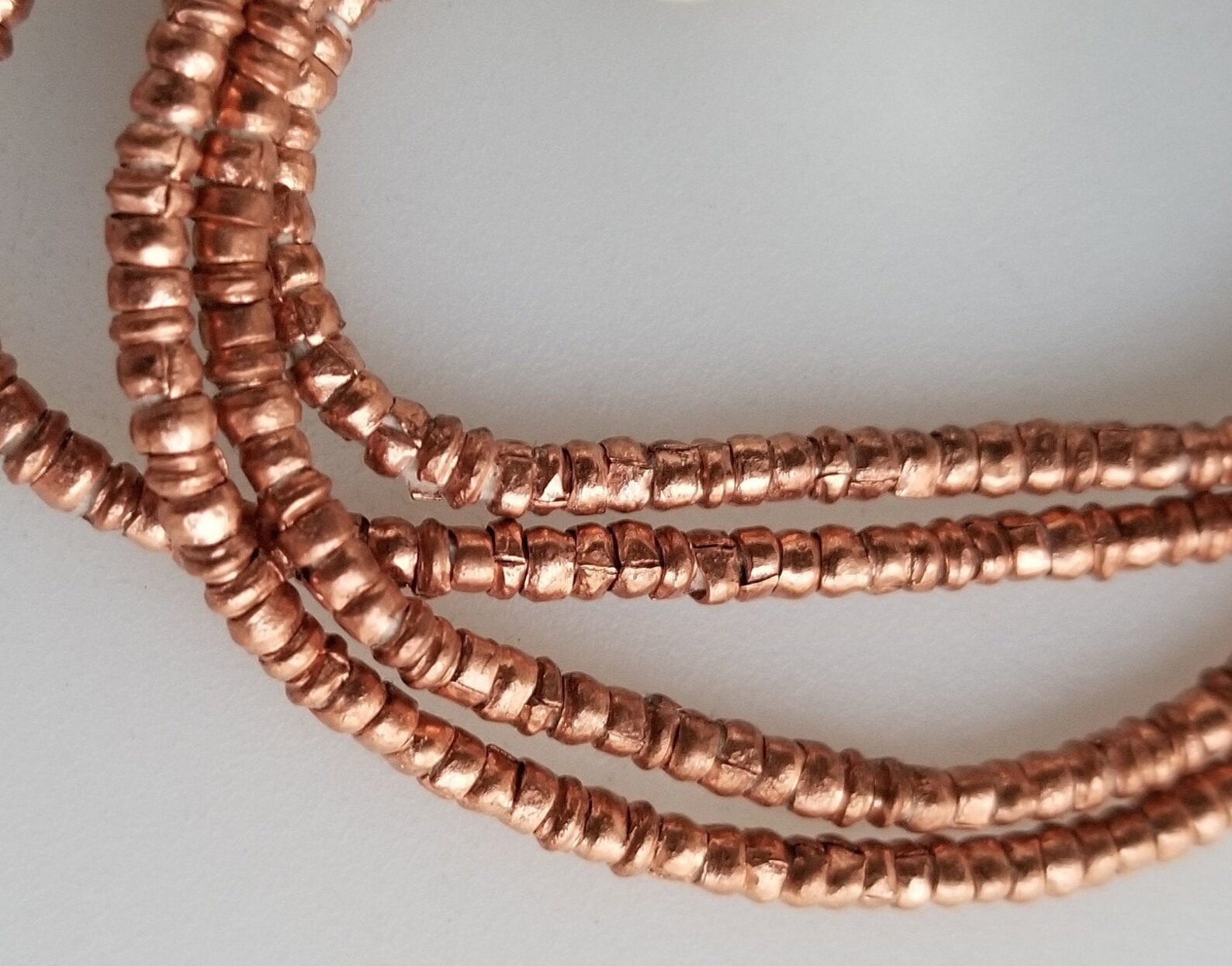 Ethiopian Copper Color Heishi Beads Heishi Beads Tiny Beads - Etsy