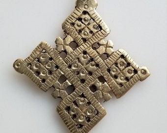 Gold Coptic Cross Pendant | Etsy