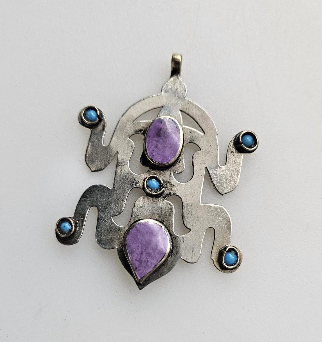 Afghan Turkmen Asyk Pendant: Ethnic Tribal Jewelry - Etsy