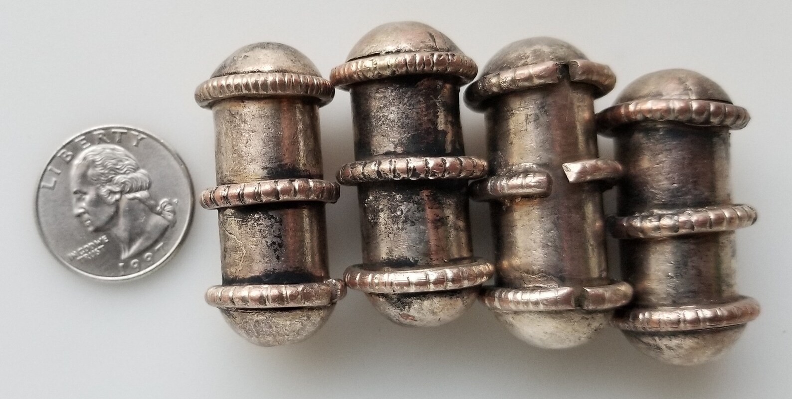 Long Metal Bead Ethiopian Bead African Trade Bead Tube Bead - Etsy