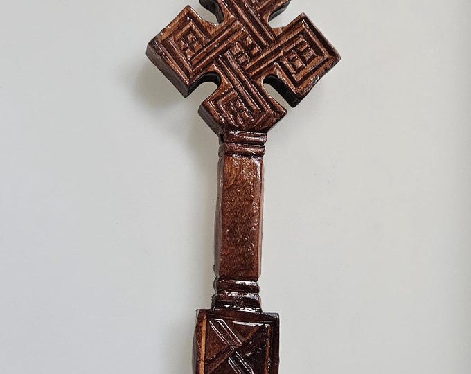 Wooden Ethiopian Cross, Blessing Cross, Handheld Cross, Wood Cross ...