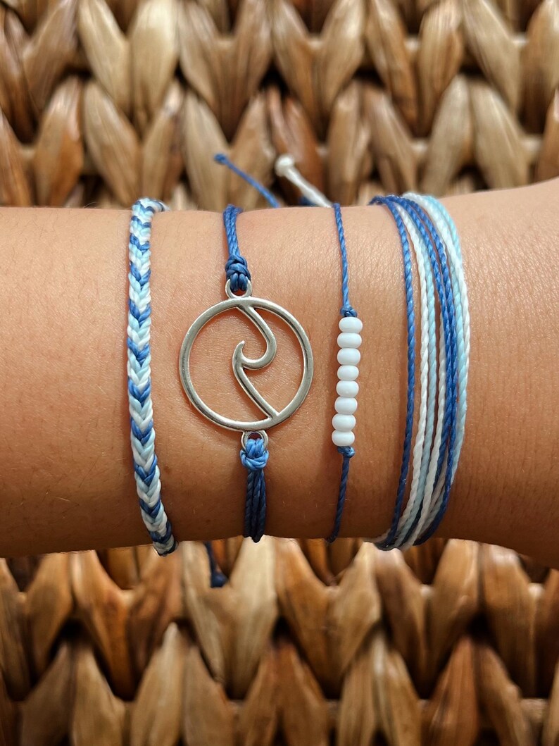 Deep Sea Bracelet Stack Set | Boho Surfer Look | Beach Accessories ...