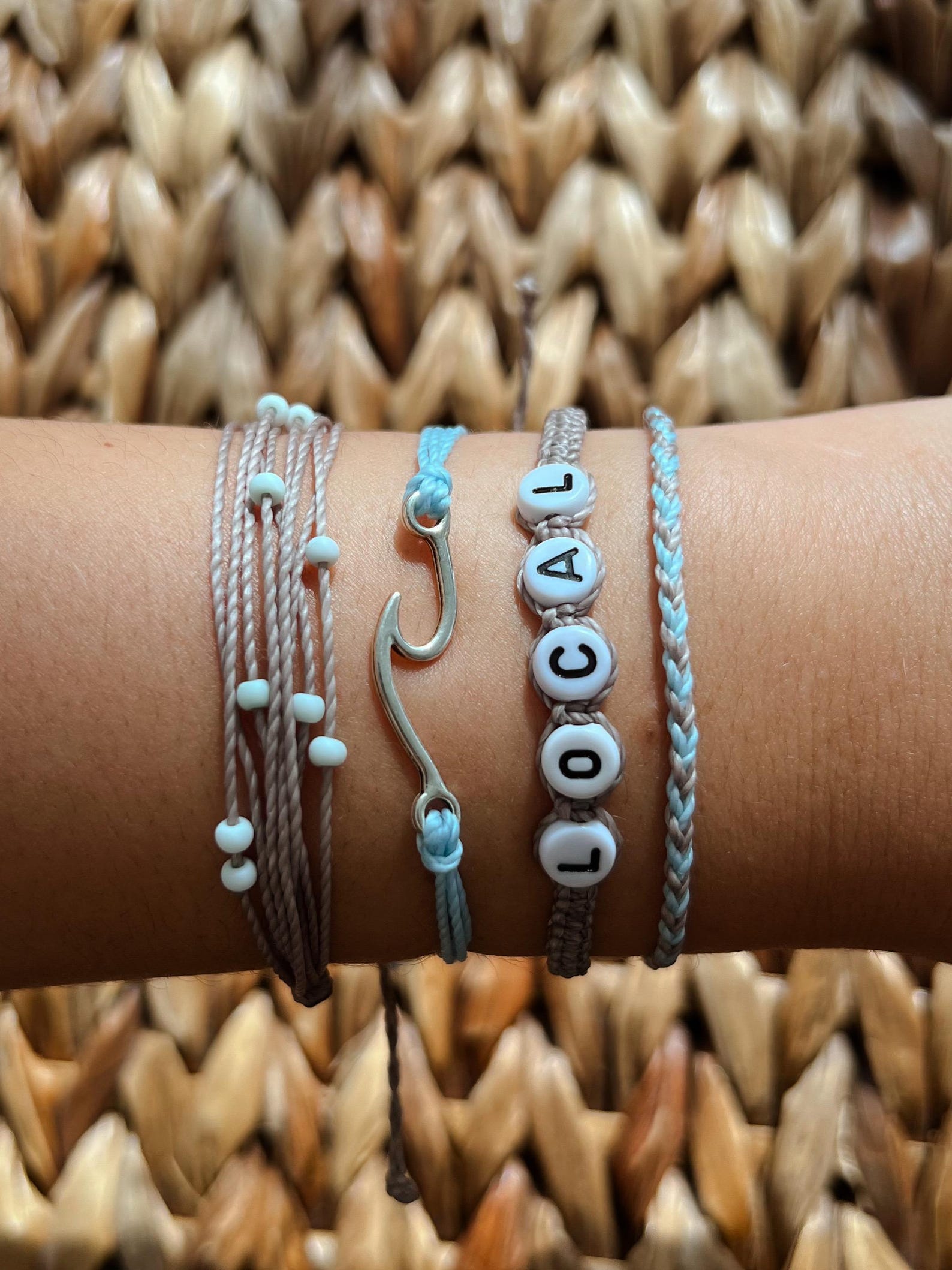 Local Bracelet Stack Set | Boho Surfer Look | Beach Accessories | Wax ...