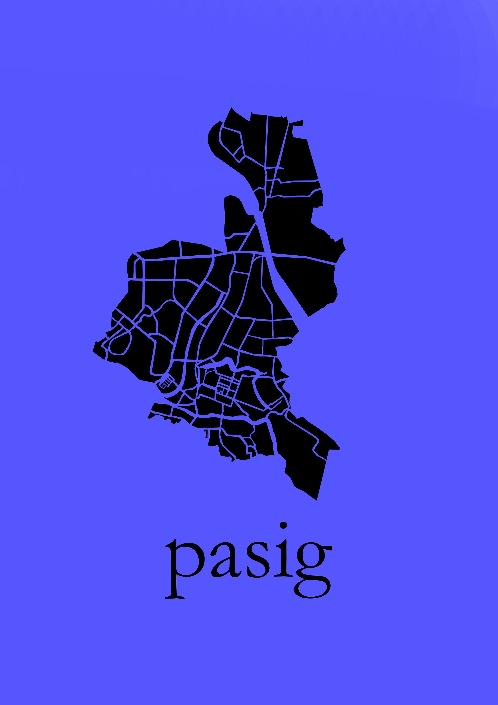 Pasig Map Layout - Etsy