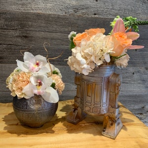 EMPTY Rusted Death Star Centerpiece Planter Succulents Air Plants ...