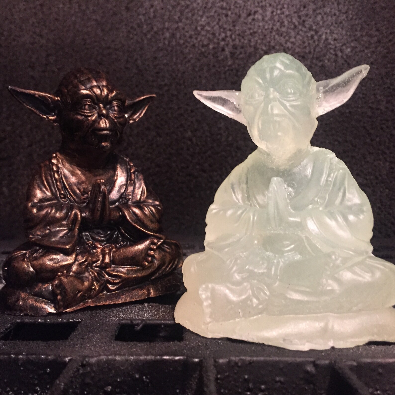 Glowda Yoda Buddha Glow in the Dark GID Statue Original Sculpt and Cast ...