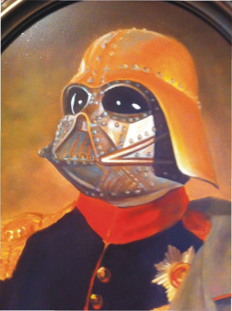 Czar Wars Steampunk Darth Vader Original Oil Painting in | Etsy