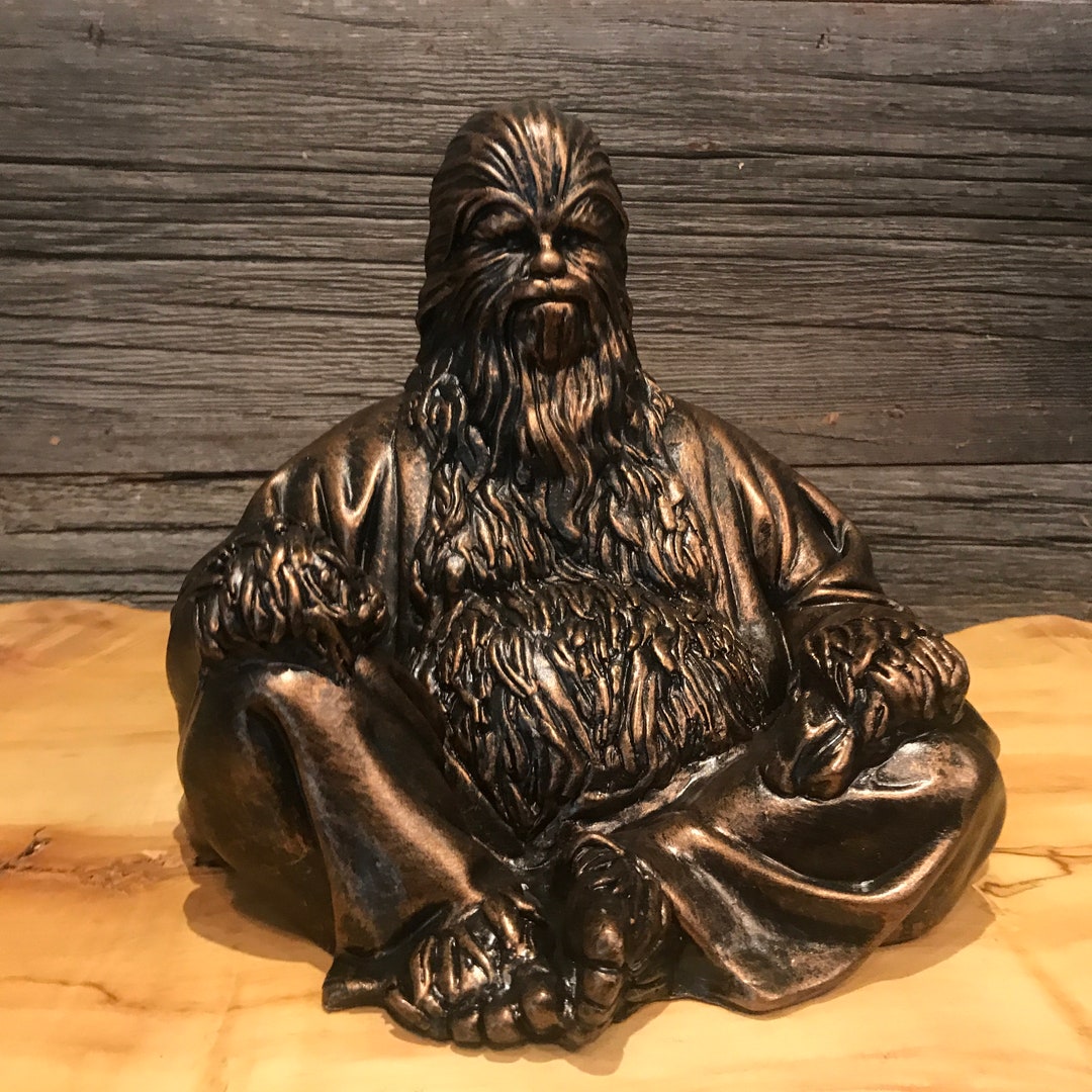 Bronze Chewbacca Buddha Chewbuddha Wookie Statue Gift - Etsy