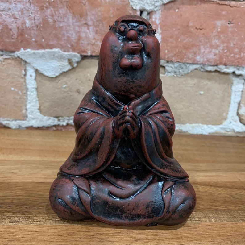 Peter Griffin Buddha Red Antiqued Family Guy Statue Original Sculpt and ...