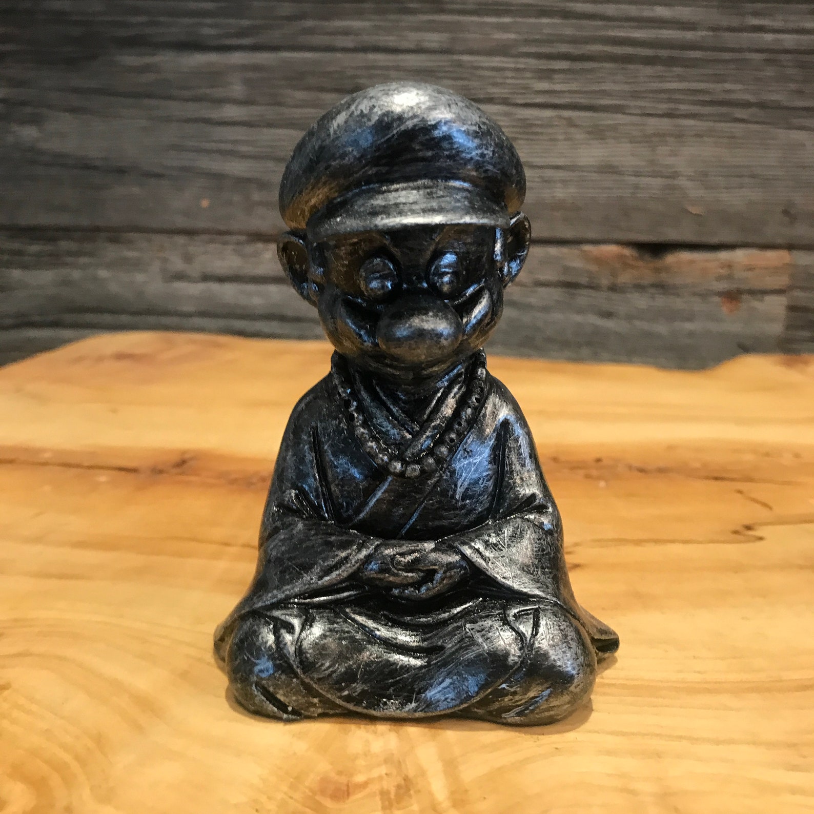 Silver Super Mario Buddha Original Sculpt and Cast Mario Bros - Etsy