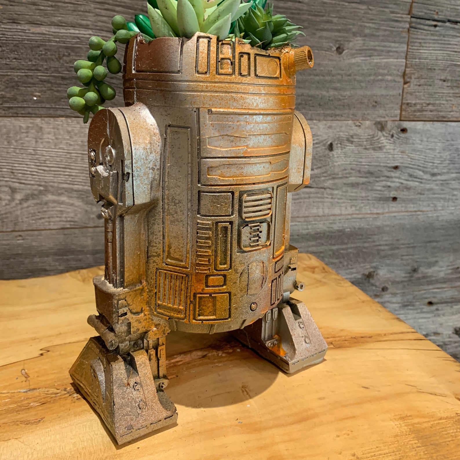 Rusted R2-D2 Planter Succulents Air Plants Terrarium Decor - Etsy