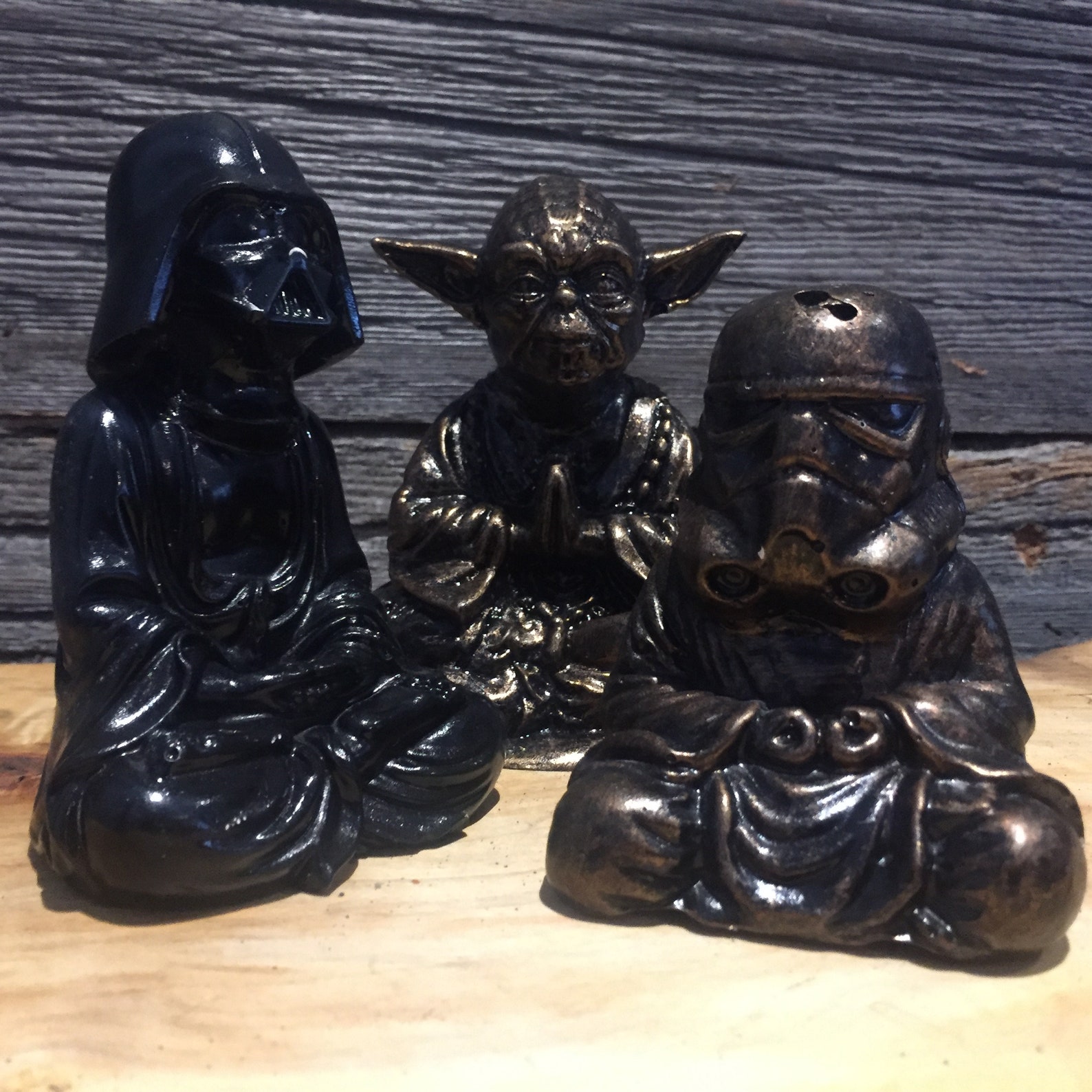 Silver Darth Vader Buddha Statue Original Darth Buddha Sculpt and Cast ...