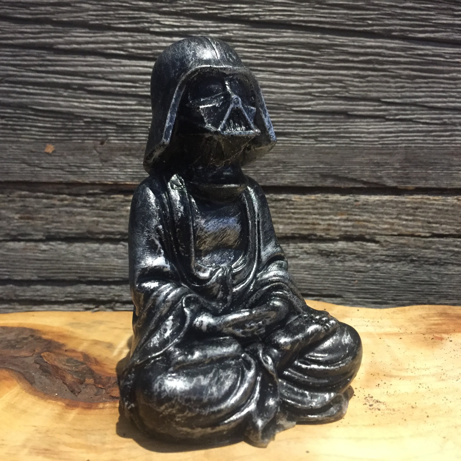 Silver Darth Vader Buddha Statue Original Darth Buddha Sculpt and Cast ...