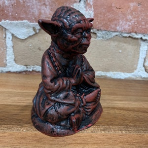 Red Yoda Buddha Statue Gift Star Wars Buddha - Etsy