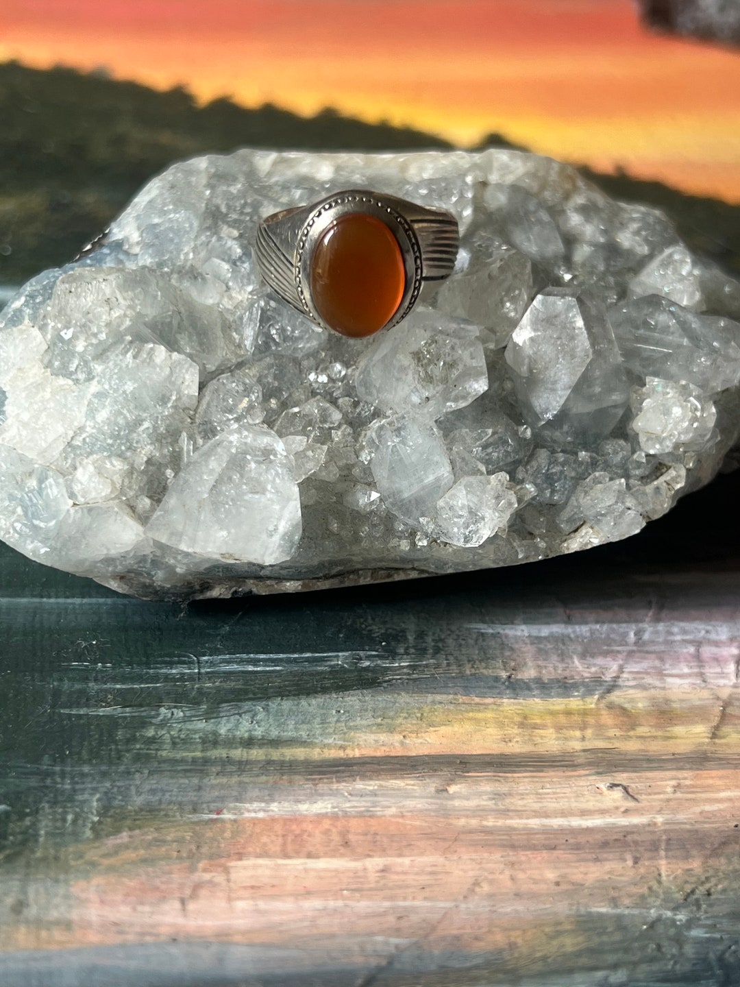 Ring of Spiritual Protection Aqeeq Agatayemeni - Etsy