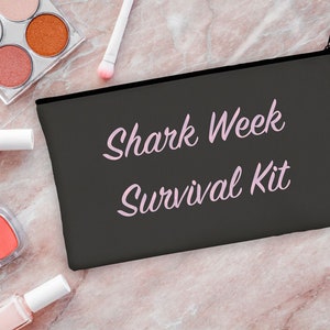Shark Week Survival Kit Pouch - Etsy