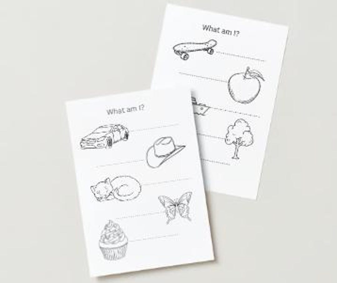 What Am I Coloring Sheets Educational, Fun and Re-usable - Etsy