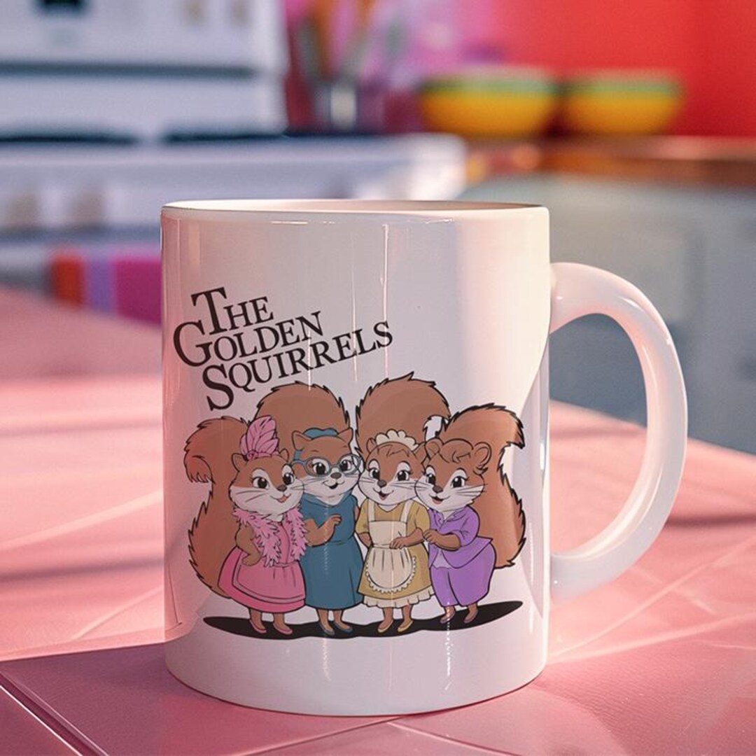 The Golden Squirrels Ceramic Coffee Mug 11oz, Golden Girls Squirrel ...