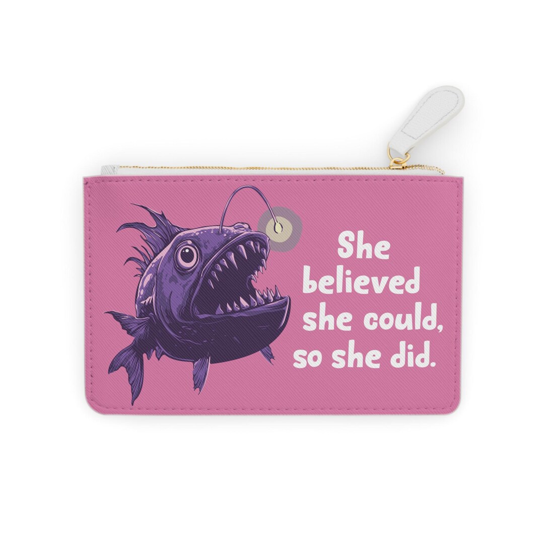 Deep Sea Anglerfish She Believed She Could Mini Clutch Bag Funny ...