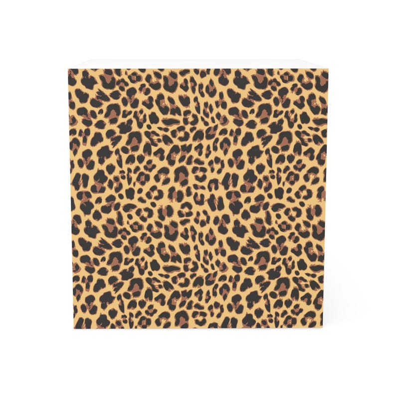 Leopard Print Sticky Note Cube 700 Sheet Sticky Note Pad With Cheetah ...