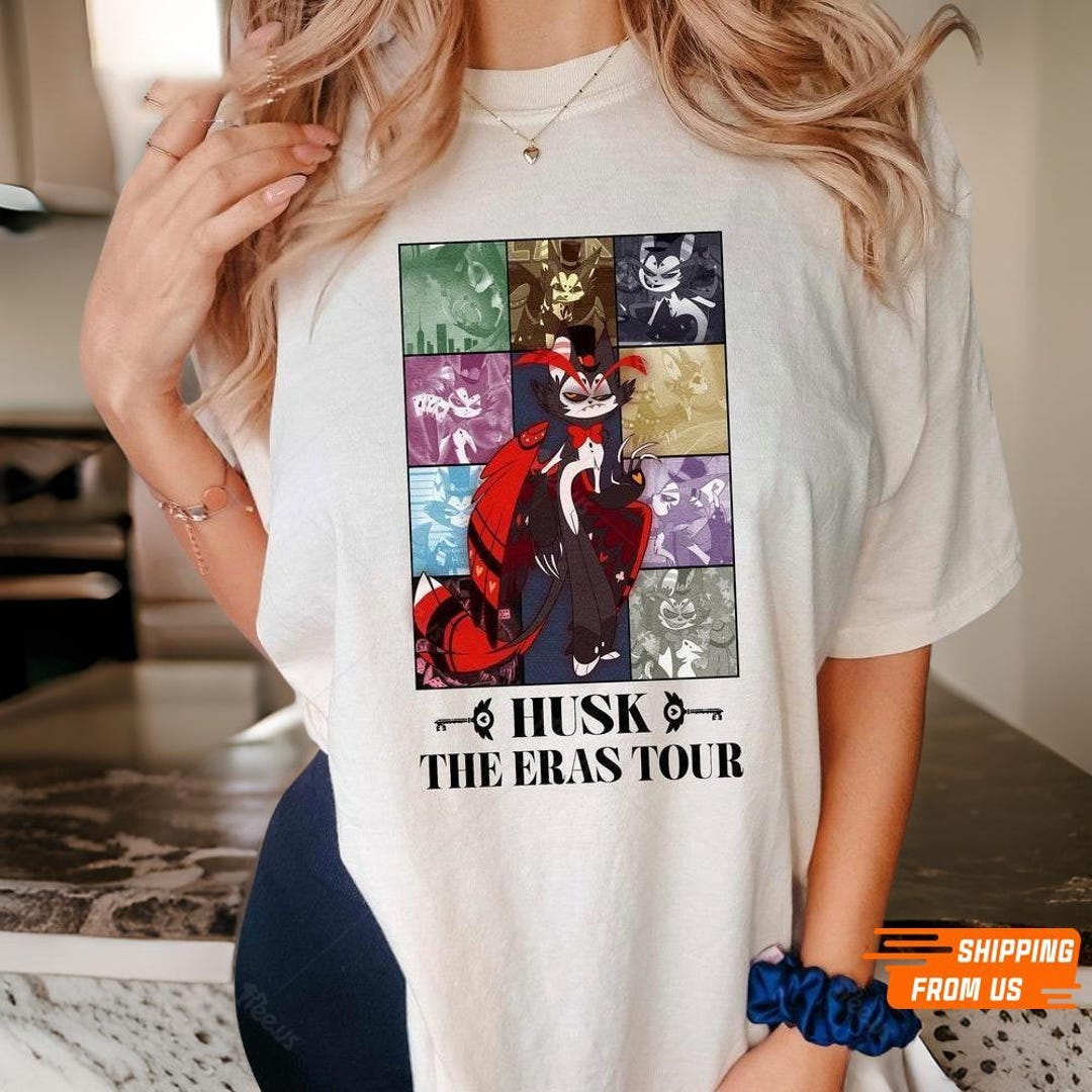 Hazbin Hotel Husk Eras Tour Shirt, Hazbin Hotel Characters Shirt ...