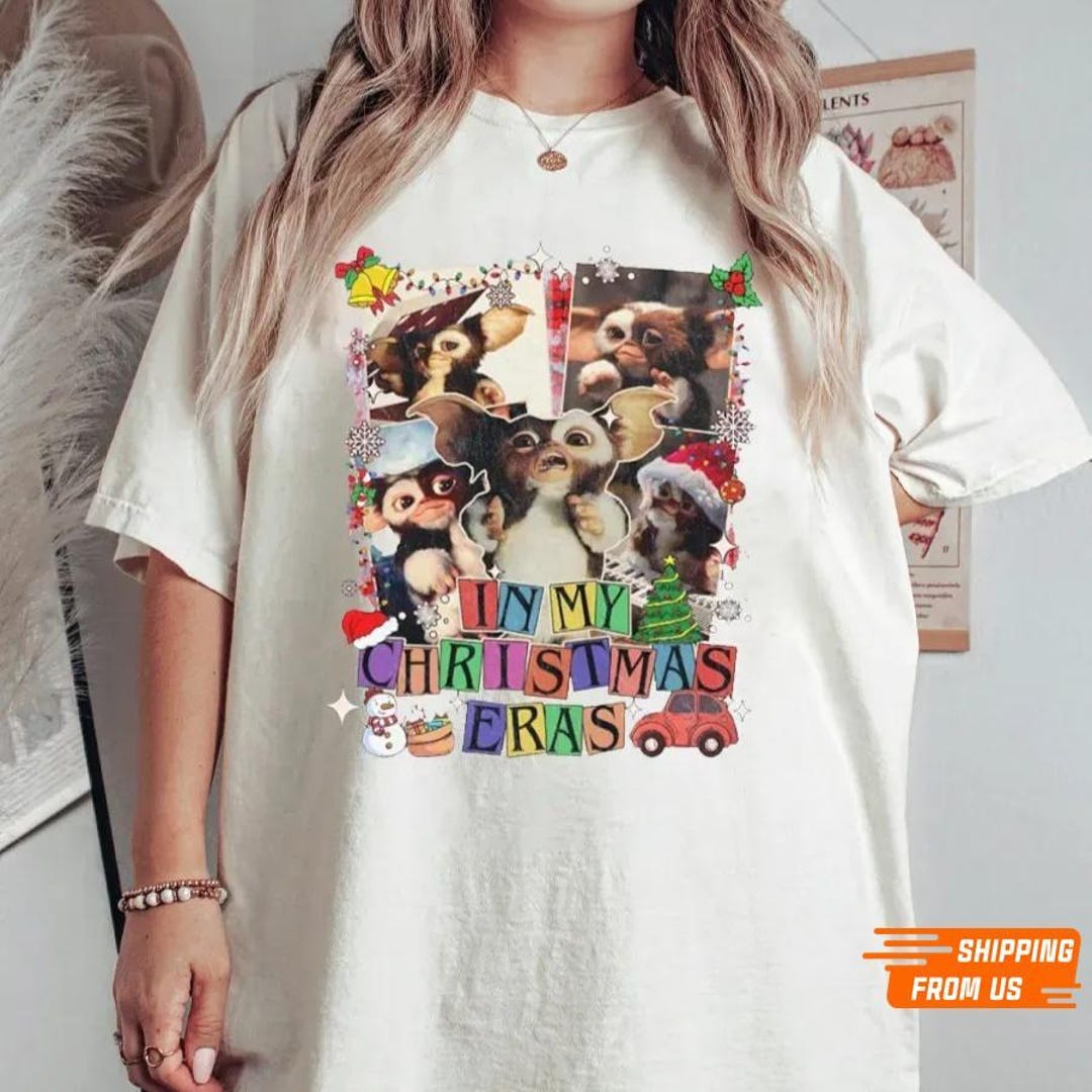 The Gremlins in My Christmas Eras Shirt, Cute Gizmo Xmas Hoodie, 80s ...