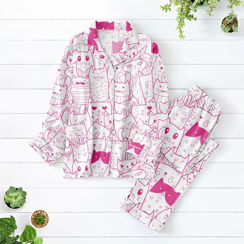 Halloween Kitty Pjs - Etsy