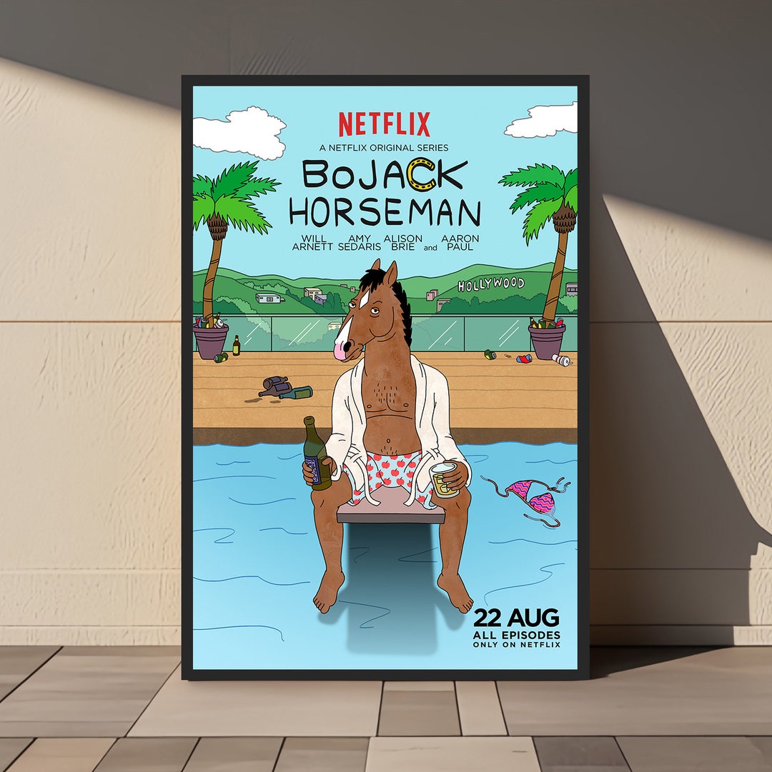 Bojack Horseman Movie Poster,room Decor,wall Art,home Decor,vintage ...