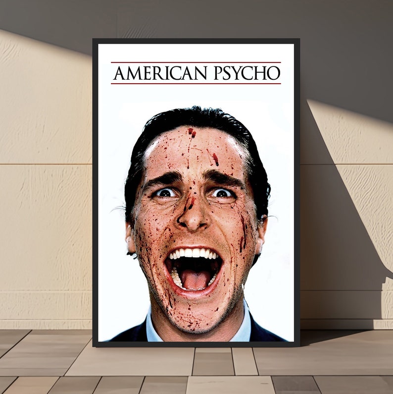 American Psycho Movie Poster,room Decor,wall Art,home Decor,vintage ...