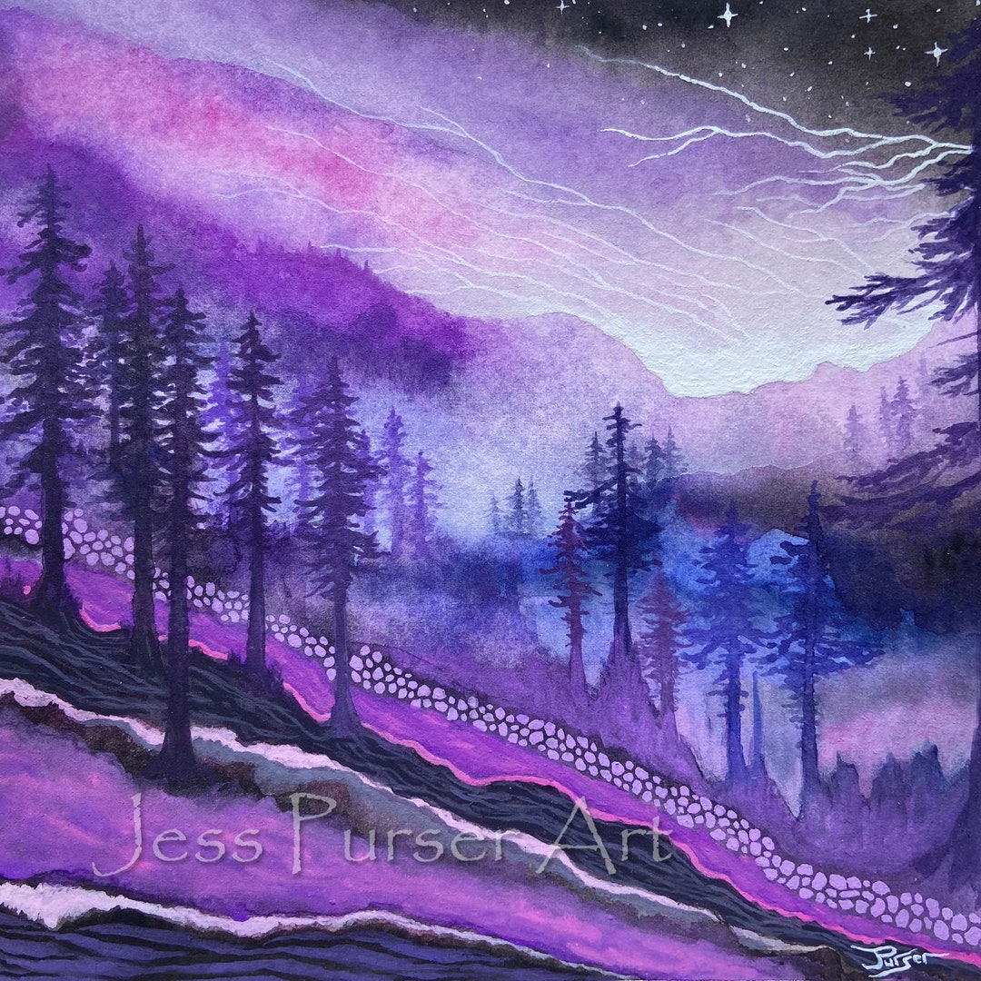 Crystal Forests Sugilite Poster Prints 12 X 12 - Etsy