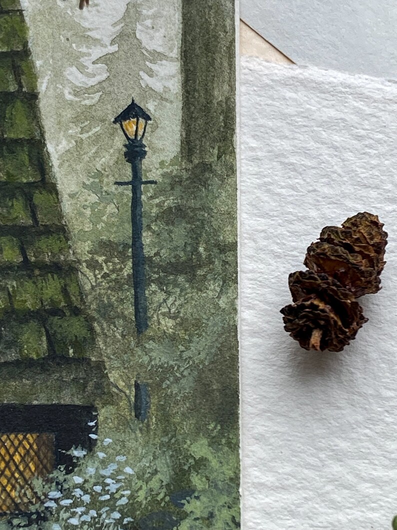 Witch Retreats - High Trees Cabin - Witches House Original Painting - Etsy