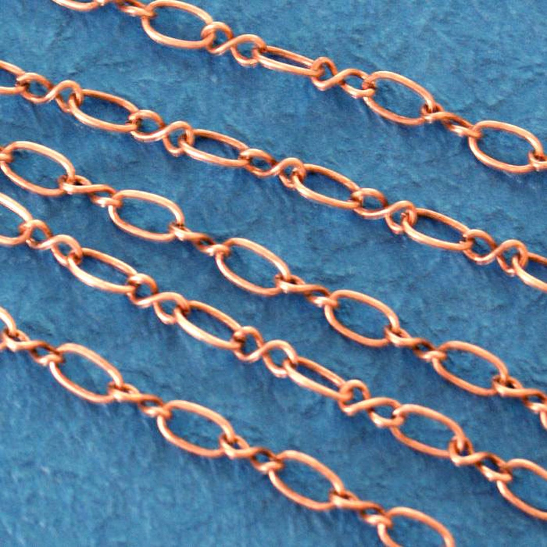 5 Feet Antique Copper Mother-son Chains CHSM012Y-R - Etsy