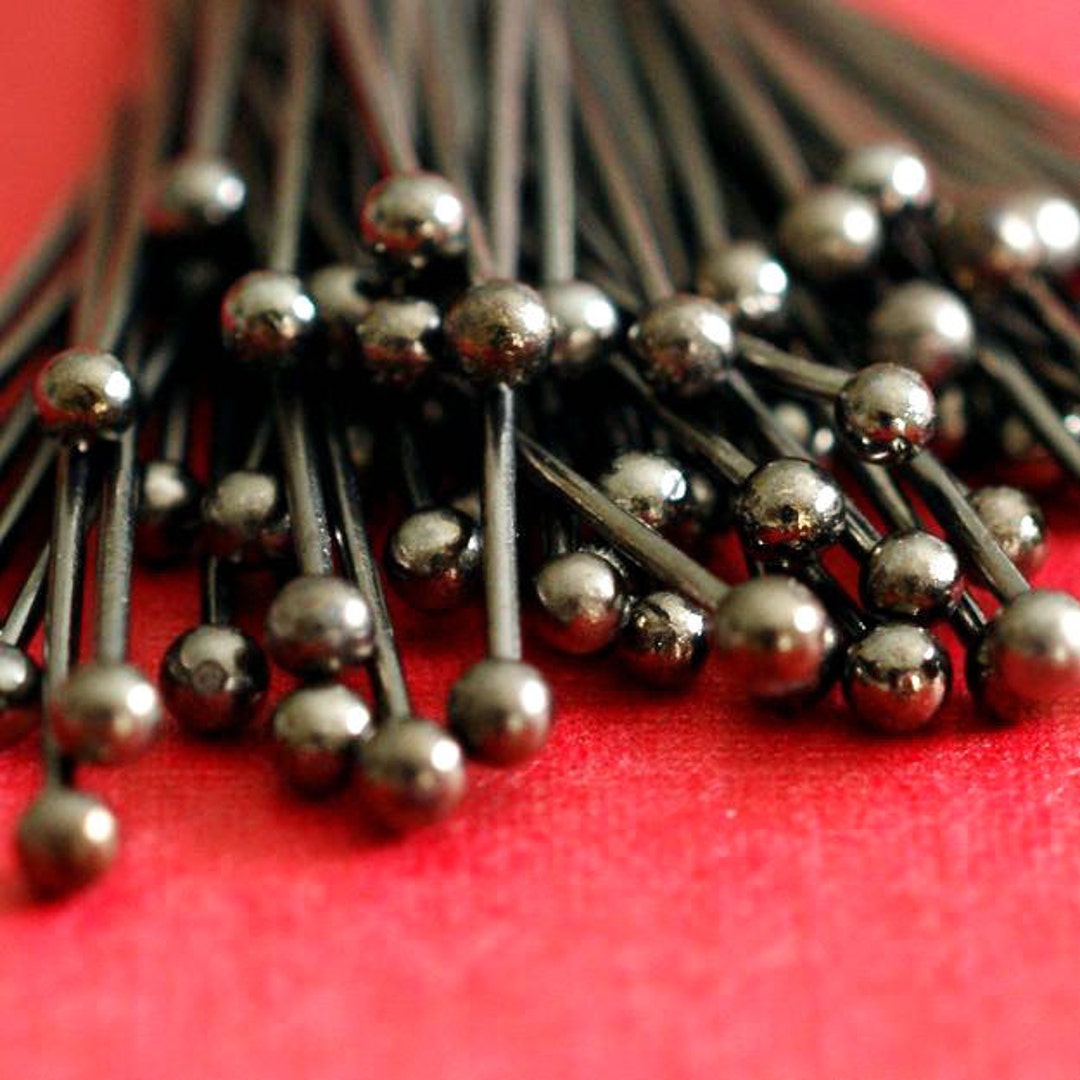 200pcs 20mm Gunmetal Finish Brass Ball Pins - Etsy