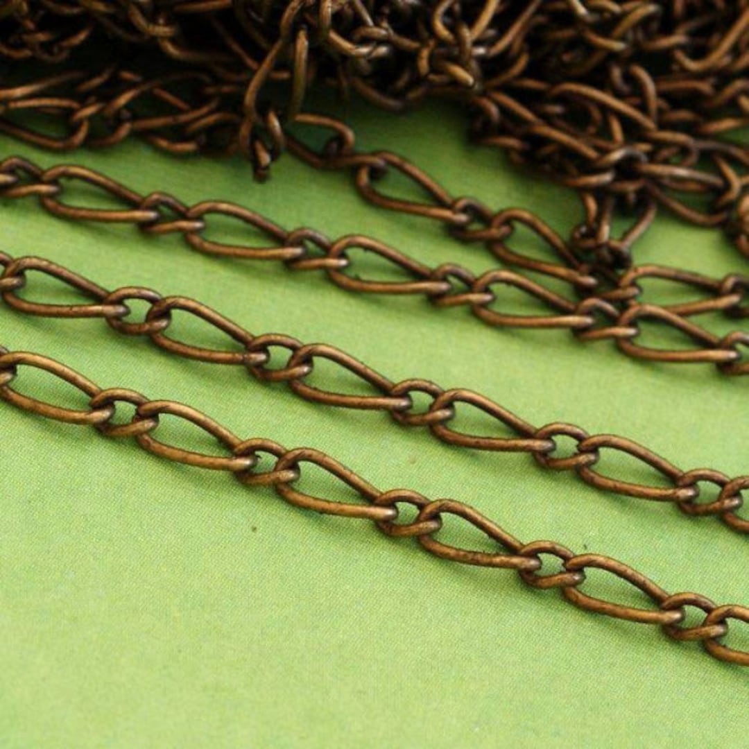 5 Feet Antique Bronze Mother-son Chains 001-AB - Etsy