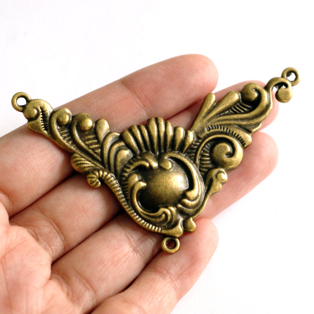 Sale 75mm Antique Bronze Big Triangle Connector Links N0119 - Etsy