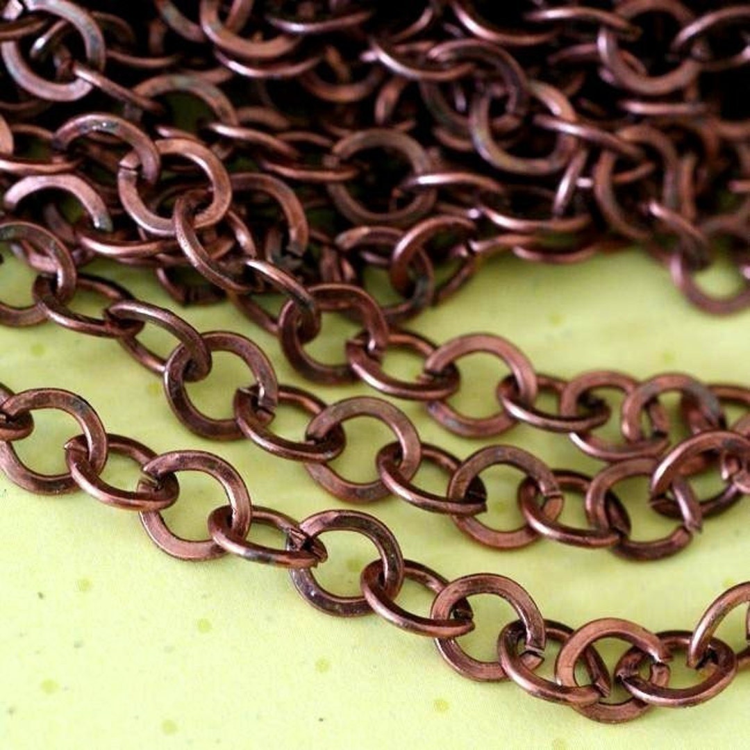 10 Feet Antique Copper Cross Chains CHT011Y-R - Etsy